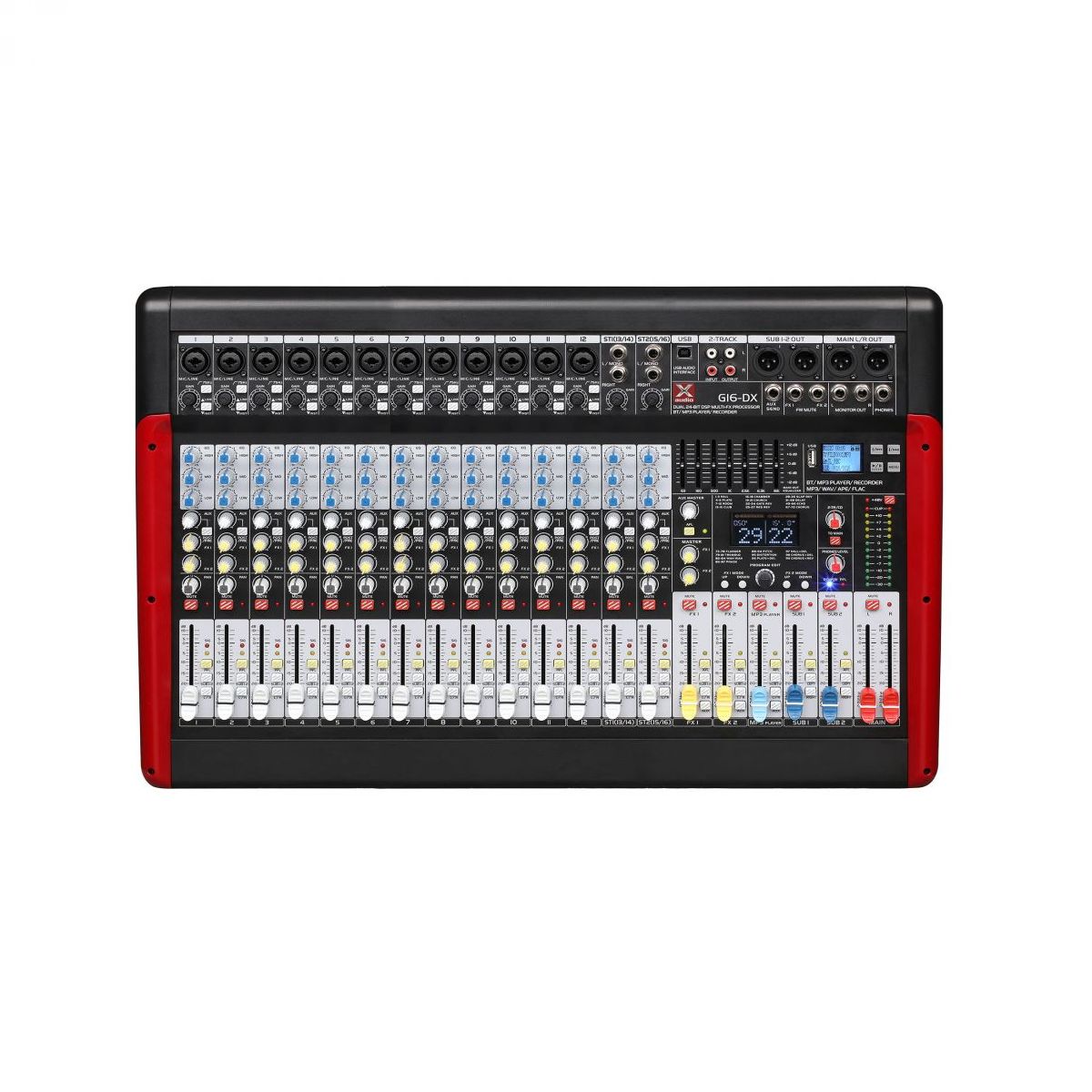 Mikser G16DX PRO 12 XLR + 2 stereo ulaza, USB/MP3/REC/BT, 2x DSP ...